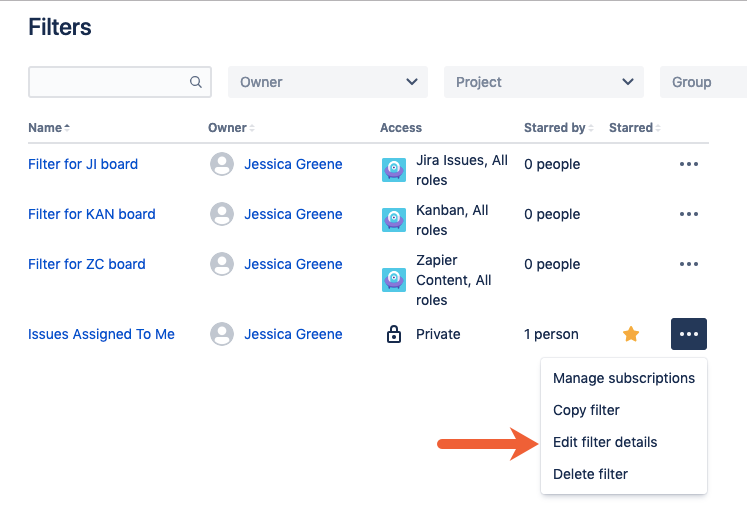 How To Create A Filter In Jira Jira Software Server Zapier 4832
